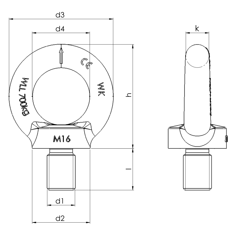 Lifting Eye Bolt DIN 580 | CERTEX Svenska